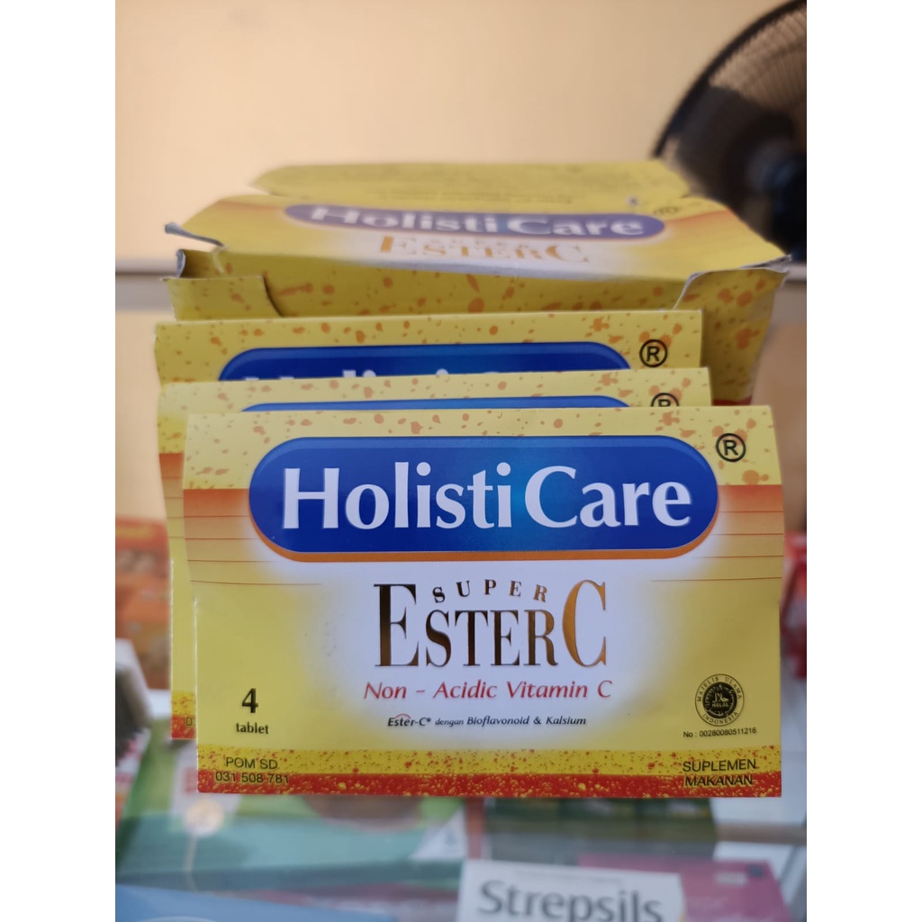 Jual ESTER C HOLISTICARE 1 Strip isi 4 tablet | Shopee Indonesia