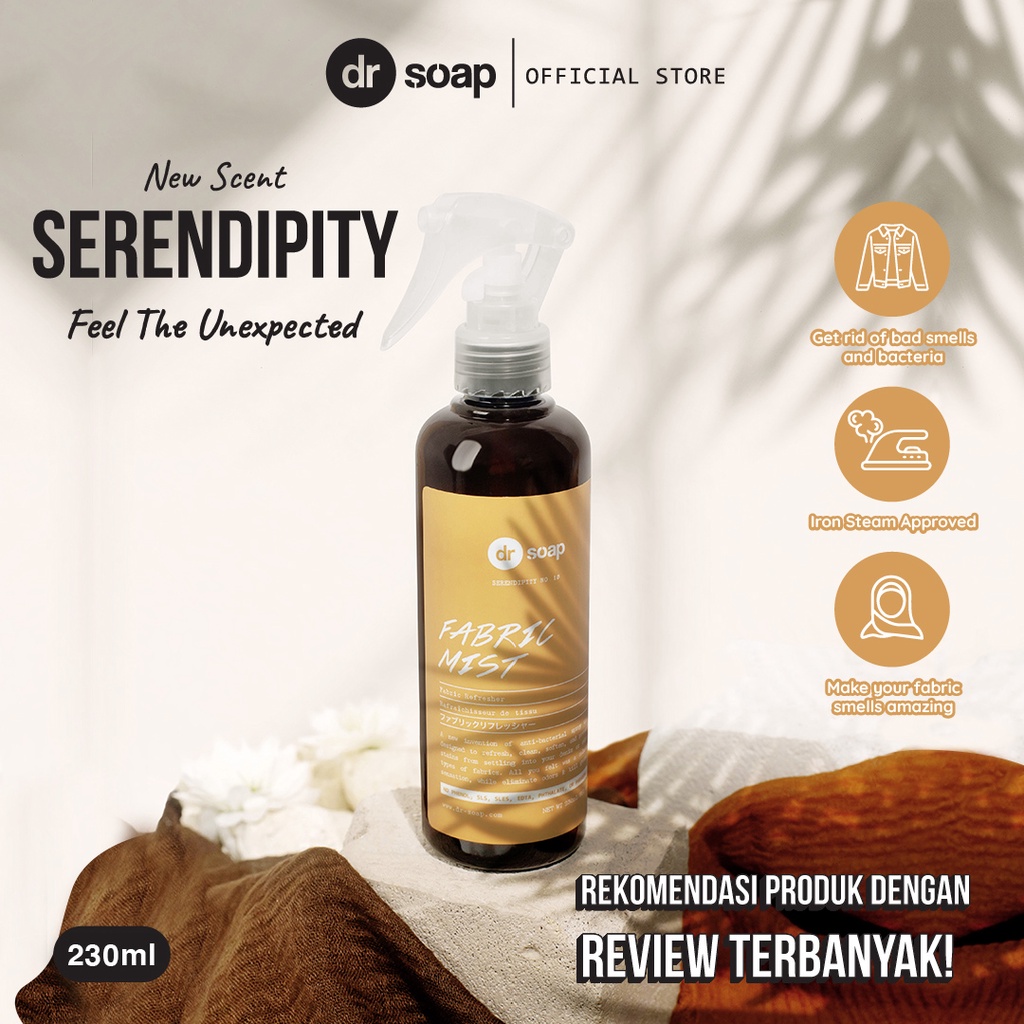 Jual dr soap Fabric Mist (Serendipity) 230ml | Spray Kain Anti Bakteri, Jamur, Gatal & Kutu ...