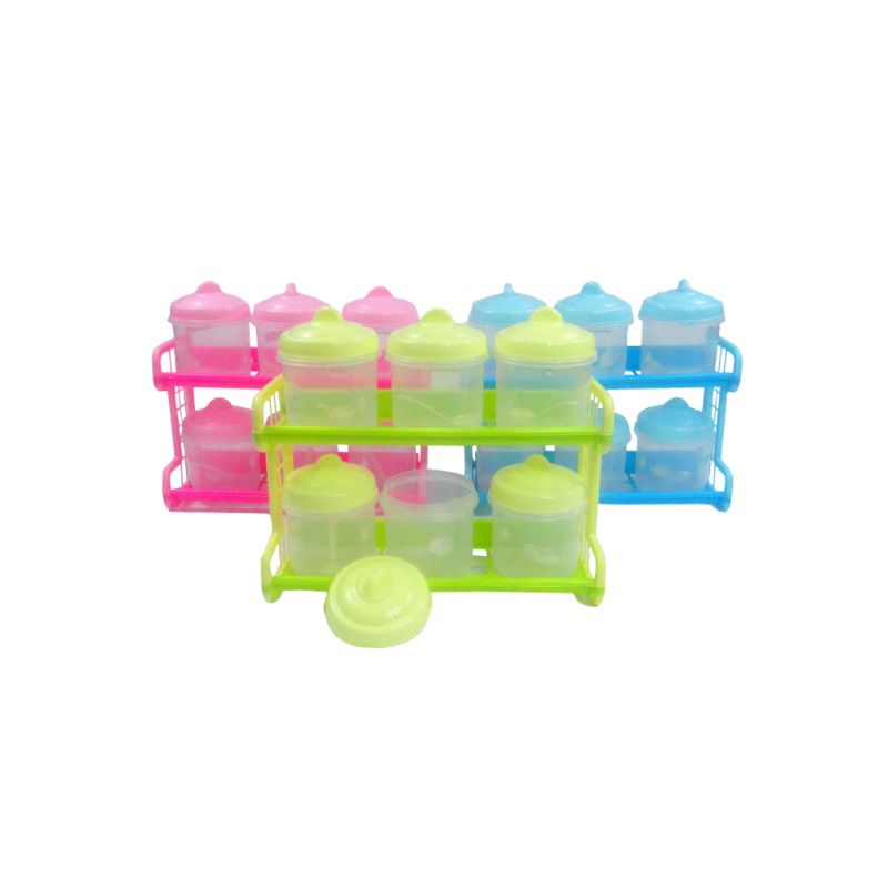 Jual Rak Tempat Bumbu Kitchen Set Summy 3 / 6 Pot | Shopee Indonesia