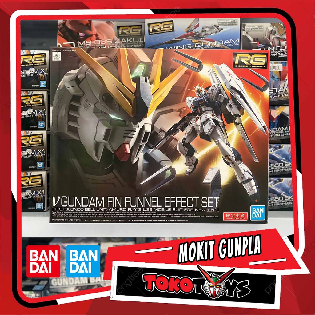 Jual BANDAI 1/144 RG NU GUNDAM FIN FUNNEL EFFECT SET ORIGINAL ...