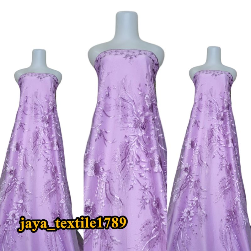 Jual Promo! Kain Tile 3d / Bahan kebaya bunga timbul/ Tile tile akar 3d ...