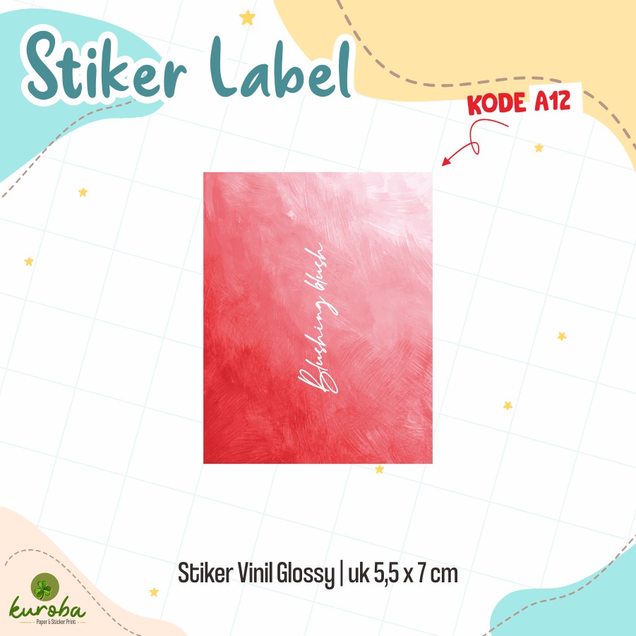 Jual Stiker Label Vinil Glossy LIPSTIK 5,5x7cm | Shopee Indonesia