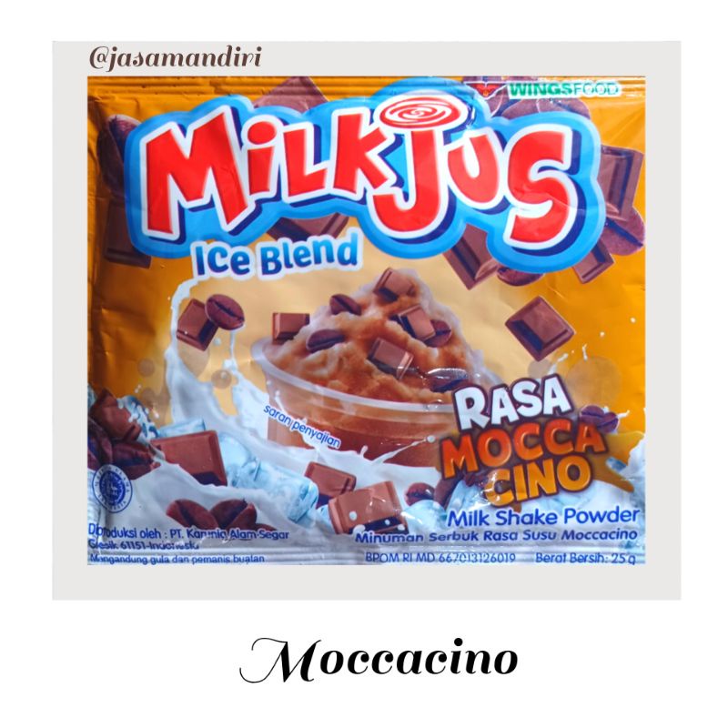 Jual Milk Jus Ice Bland / Milk Shake Powder Sachet 10 x 25gr | Shopee ...