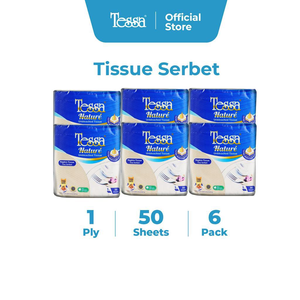 Jual Tissue Tessa - Nature Nap Lunch 50s 1p - 6 Pack | Shopee Indonesia