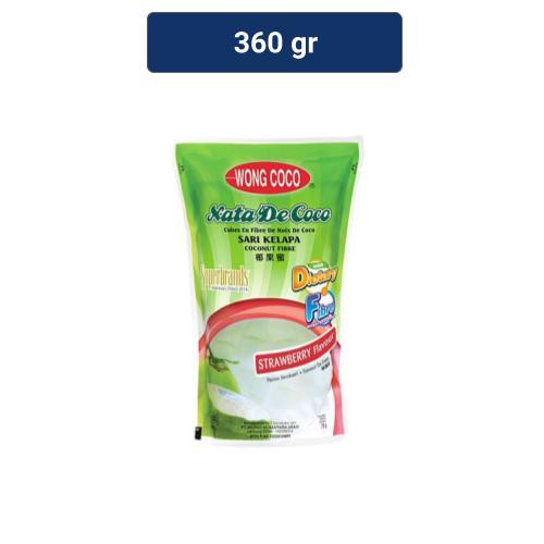 Jual Wong Coco Nata De Coco Cubes Strawberry 360 gr | Shopee Indonesia