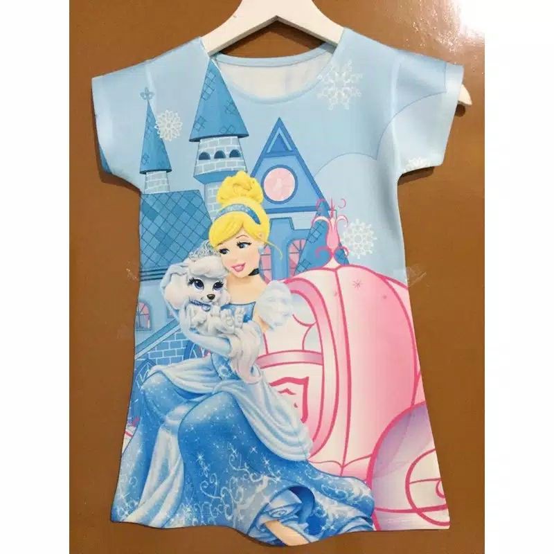 Jual Dress anak motif princess disney cinderella / baju anak princess ...