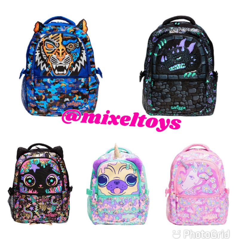 Jual Smiggle Bap Backpack Attach Hey | Shopee Indonesia