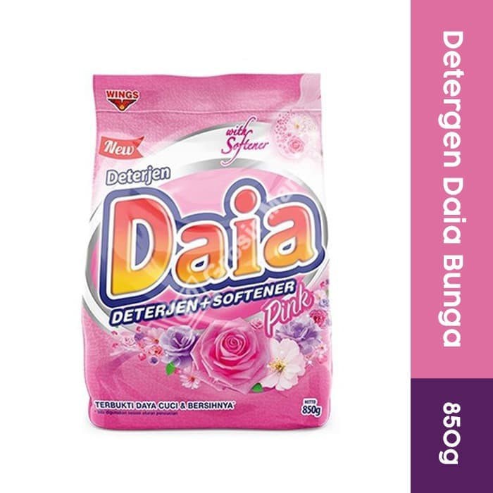 Jual Daia Detergent Bubuk Lemon, bunga, pink, putih 800gr | Shopee ...