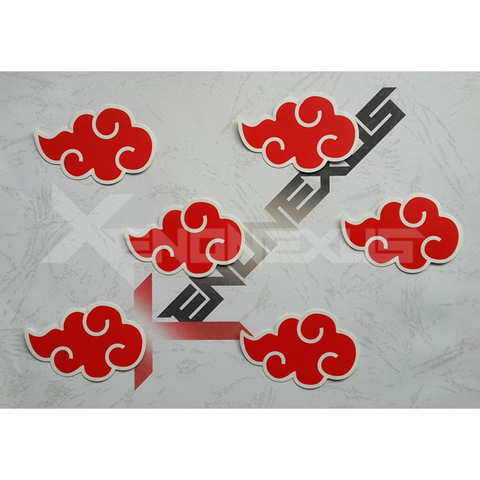 Jual Stiker Awan Merah Akatsuki - Naruto | Shopee Indonesia