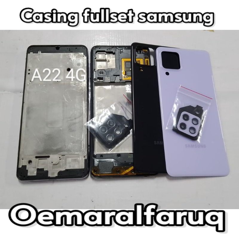 Jual Casing Housing Kesing Fullset Samsung A22 4G ORIGINAL Backdoor ...