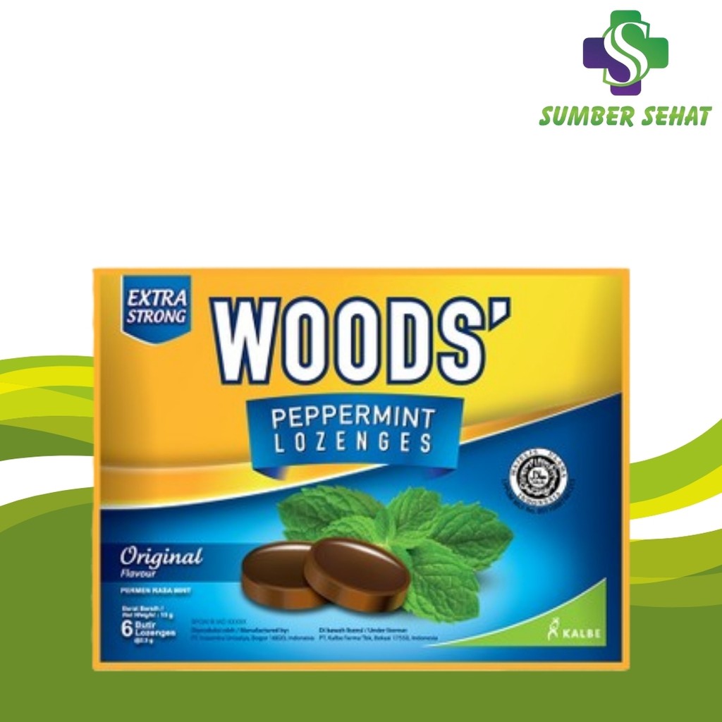 Jual WOODS' PEPPERMINT LOZENGES ORIGINAL / MINT SACHET | Shopee Indonesia