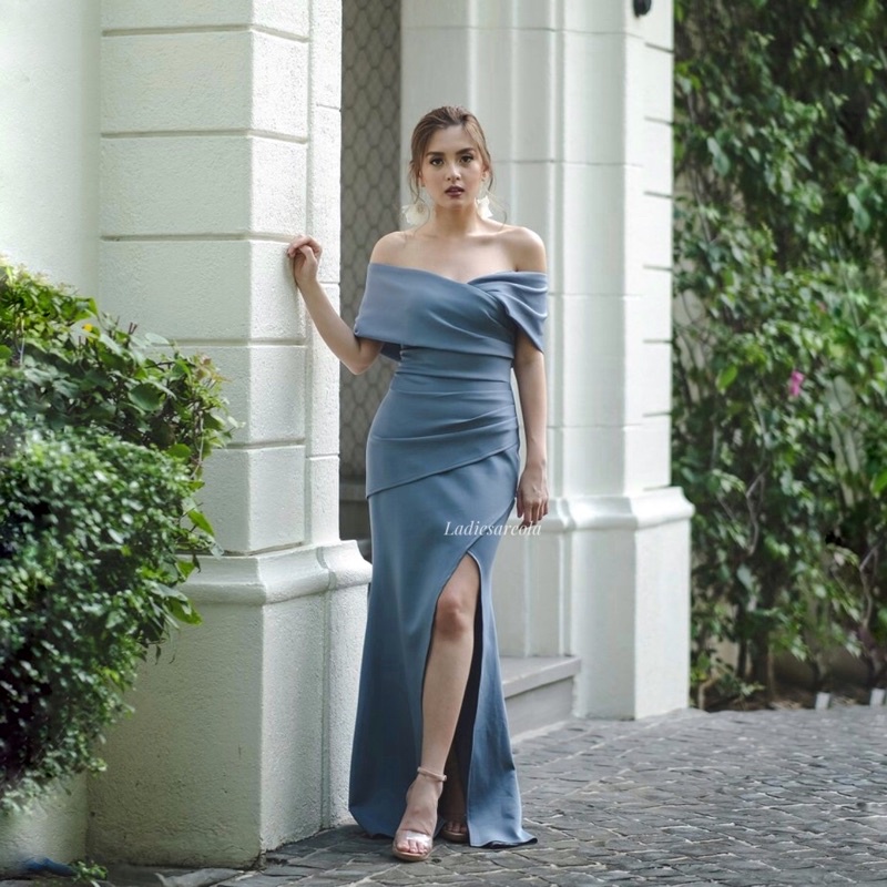 Jual FREYA GOWN - Sabrina Dress mermaid off shoulder dress murah dress ...