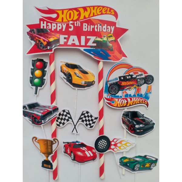 Jual TOPPER CAKE - HIASAN KUE ULANG TAHUN GAMBAR HOT WHEEL - HOT WHEELS ...