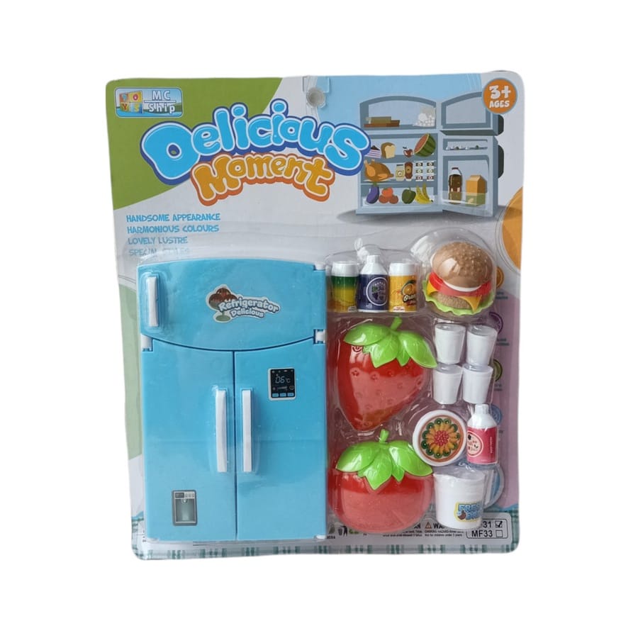 Jual C0466 CHAE SHOP MAINAN ANAK KULKAS PLUS BURGER DAN BUAH BUAHAN ...