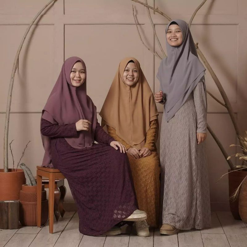 Jual GAMIS SAFWA BROKAT | Hijab Alila | Shopee Indonesia