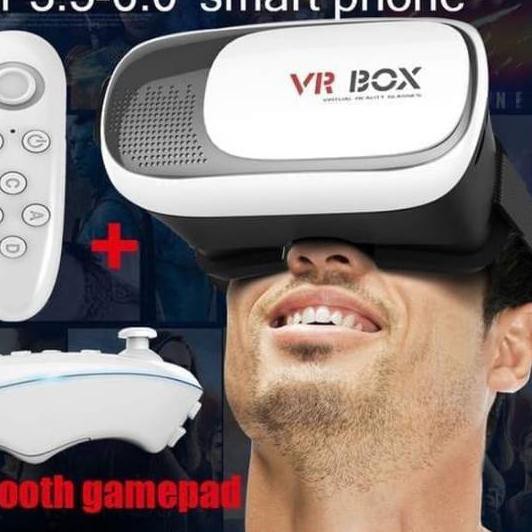 Jual pqd-079 Virtual 3D Reality Glasses VR Box + Remote VR Gearbox ...
