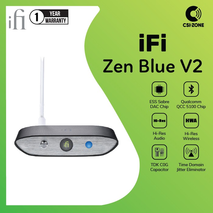 Jual IFI Zen Blue V2 Hi-Fi Bluetooth Reciever Desktop DAC / Adapter ...