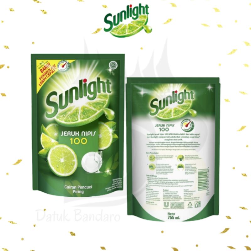 Jual SUNLIGHT 650 ml LIME 700ml SABUN CUCI PIRING 910 ml JERUK NIPIS 1500ml | Shopee Indonesia