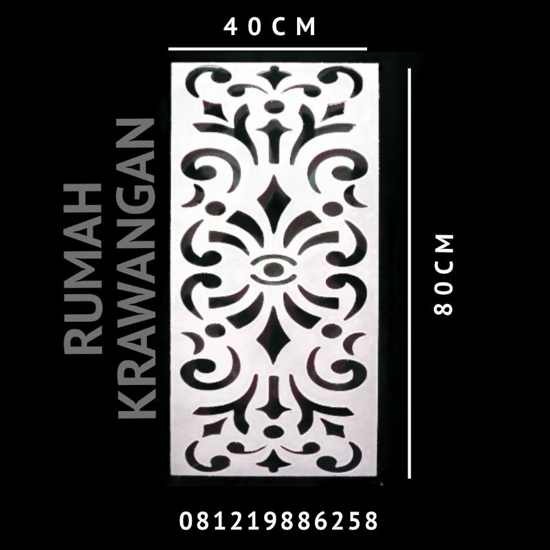 Jual KRAWANGAN PVC BOARD / ORNAMEN PVC BOARD 40X80CM TEBAL 5MM | Shopee ...
