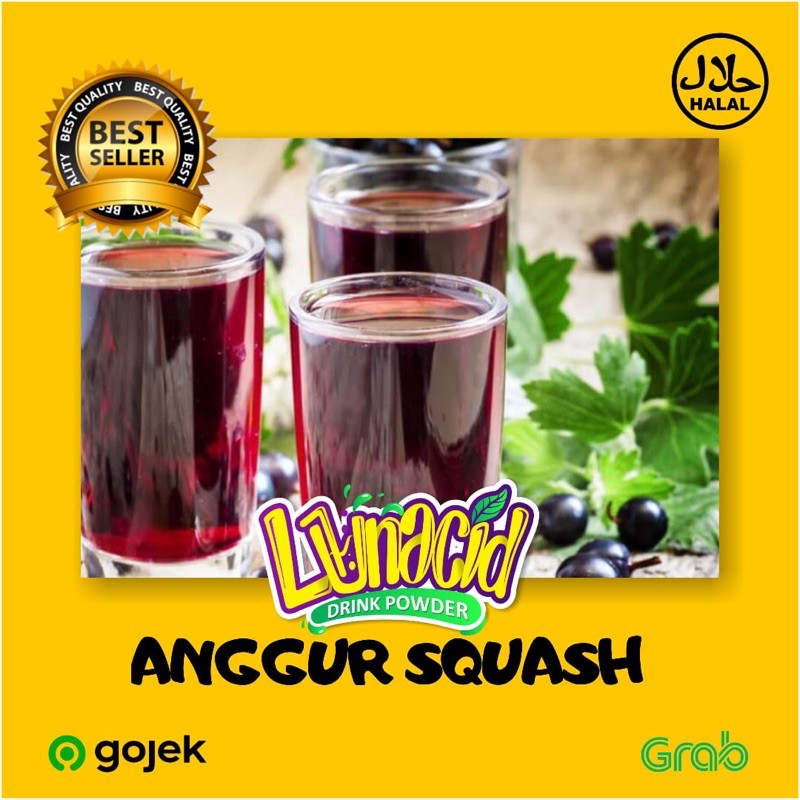 Jual Bubuk Minuman Rasa Anggur Squash 1 Kg / Anggur Squash Powder ...