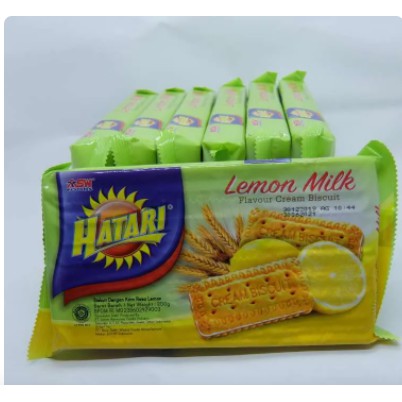 Jual Hatari Biskuits Lemon Milk Flavour Cream 200gr | Shopee Indonesia