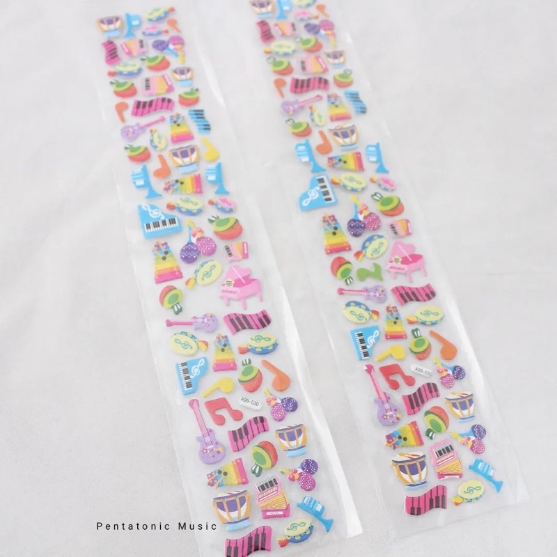Jual Music Sticker Stiker Lucu Alat Musik Not Balok Souvenir Anak Gift ...