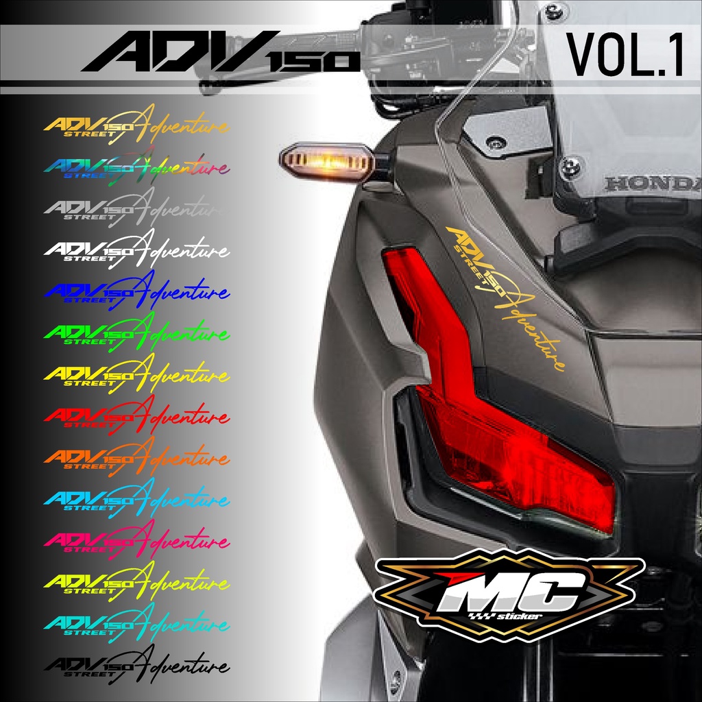 Jual Cutting Sticker ADV 150 - Stiker Lis Variasi Motor Honda ADV 150 ...