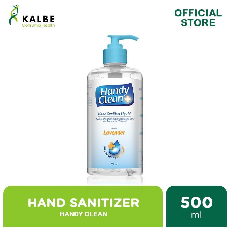 Jual Handy Clean Hand Sanitizer 500ml (Kalbe Farma) | Shopee Indonesia