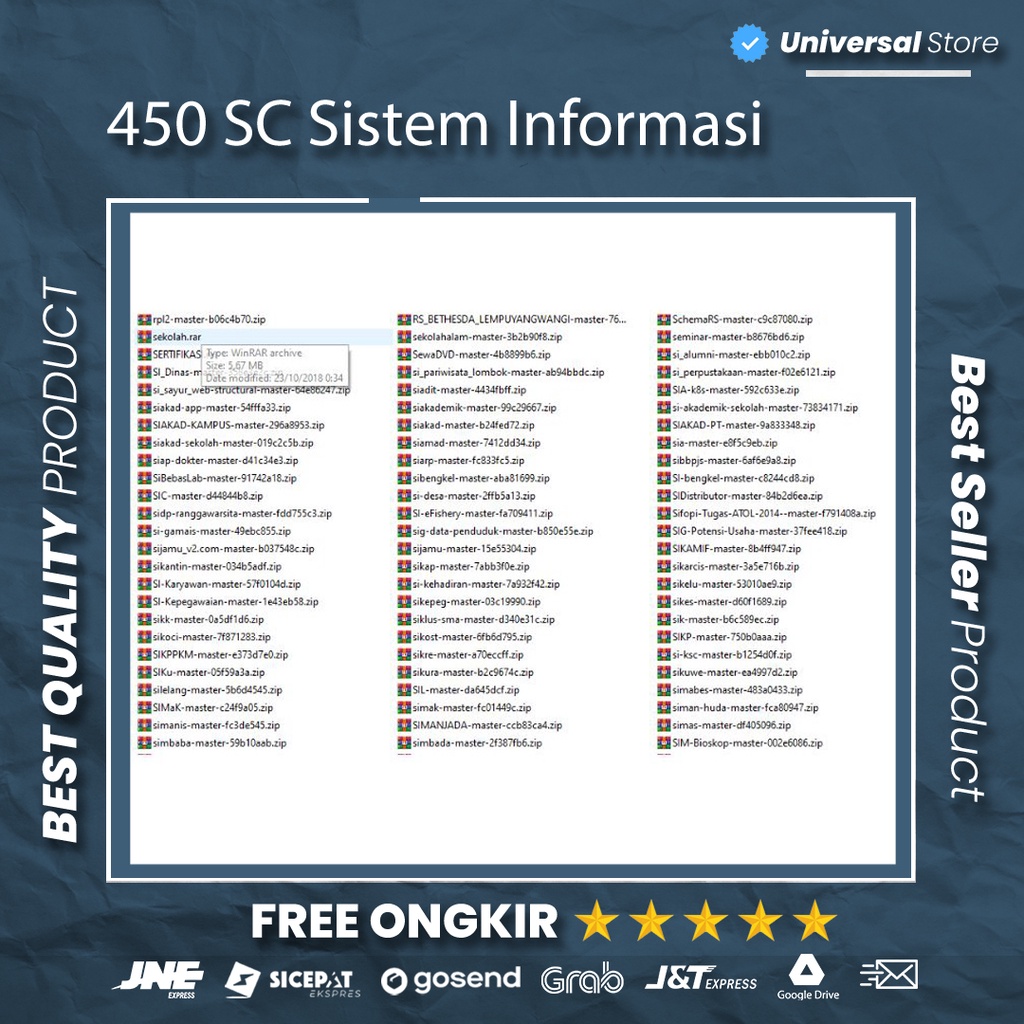 Jual Koleksi 450 Source Code Sistem Informasi SC Software Aplikasi ...