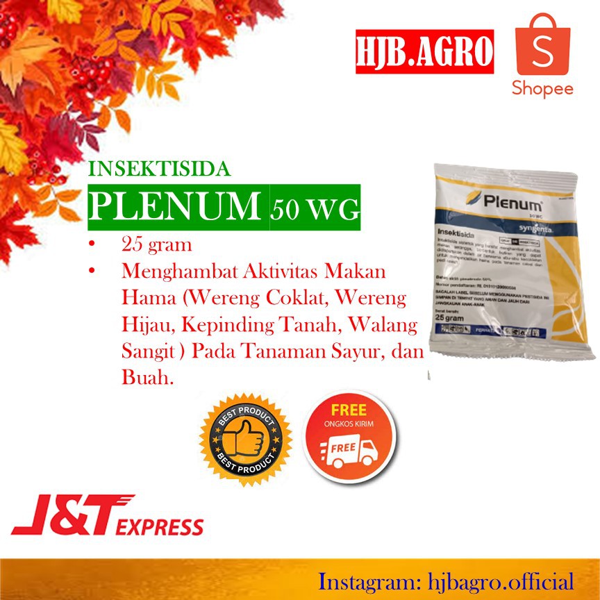 Jual INSEKTISIDA PLENUM 50 WG 25 gram - OBAT WERENG - OBAT HAMA ...