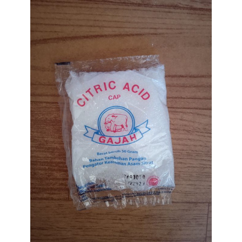 Jual CITRUN GARAM DAPUR CITRIC ACID CAP GAJAH hrga per 1pcs GARAM ASEM ...