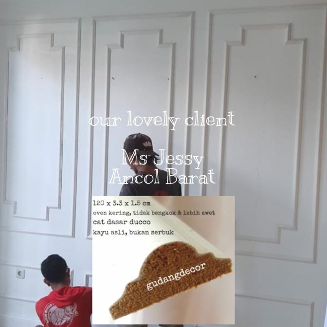 Jual kayu moulding wall moulding kayu list profil bingkai susut ...