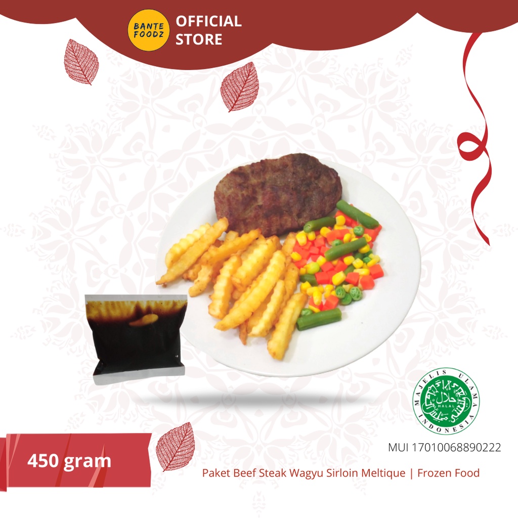 Jual Paket Komplit Daging Steak Wagyu Sirloin Meltique Premium 450 g ...