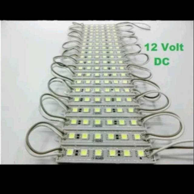 Jual lampu led modul module led strip 6mata 6 mata isi 100 pcs lampu ...