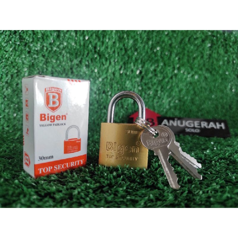 Jual GEMBOK BIGEN 30MM • GEMBOK KUNING BIGEN 30MM | Shopee Indonesia