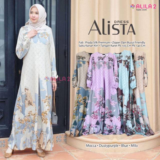 Jual Dress Alista/Dress Motif/Pakaian Motif | Shopee Indonesia