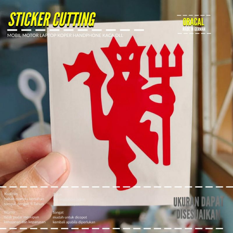 Jual STIKER RED DEVIL STICKER CUTTING TRANSPARAN | Shopee Indonesia