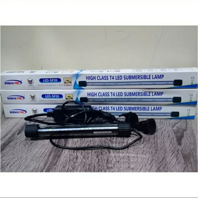 Jual Lampu LED celup Lampu LED submersible aquarium aquascape uk 20 cm ...