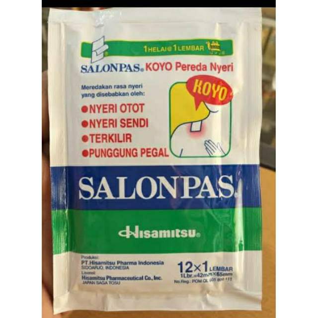Jual Salonpas isi 10 sachet (1 sachet 12's) | Shopee Indonesia