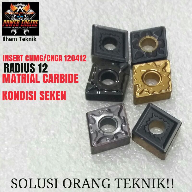 Jual INSERT bubut pahat bubut insert Carbide insert CNMG CNGA 120412 CARBIDE atau PISAU BUBUT ...