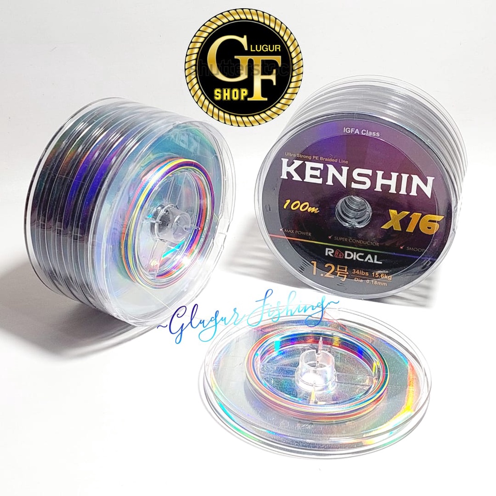 Jual SENAR PE RADICAL KENSHIN X16 / 100m MULTICOULOR | Shopee Indonesia