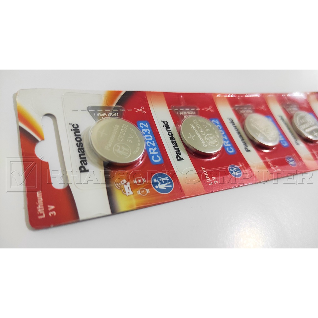 Jual Panasonic CR2032 Lithium 3V Battery (Batere CMOS) | Shopee Indonesia