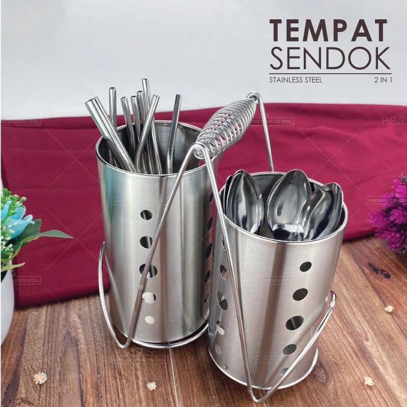 Jual Rak - Tempat Sendok Garpu Sumpit Set isi 2 tabung (00283.00005 ...