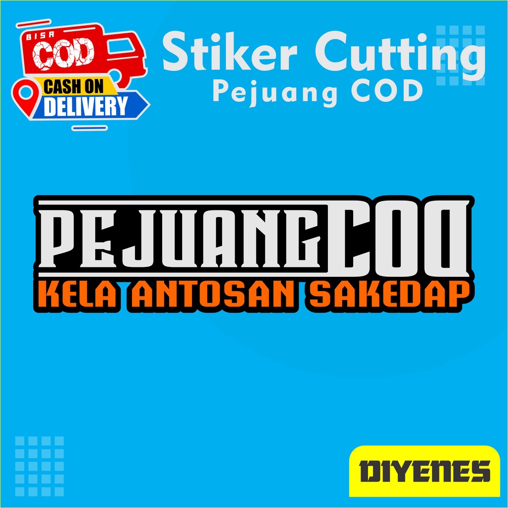 Jual Sicker Cutting Pejuang COD, Sticker Cutting Menyala, Sticker Viral ...