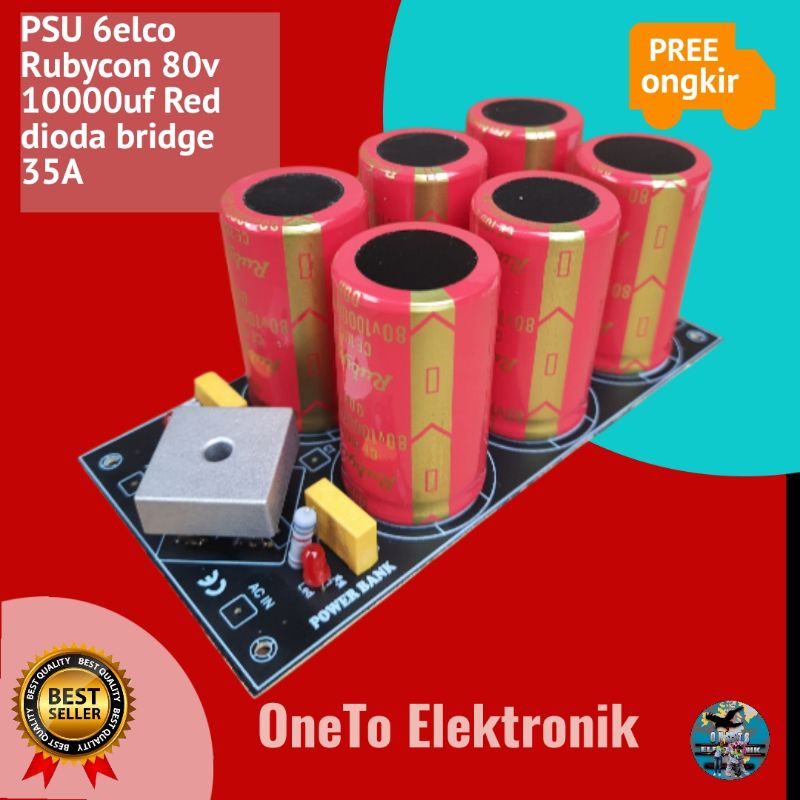 Jual PSU 6elco Rubycon Red 10000uf 80v | Shopee Indonesia
