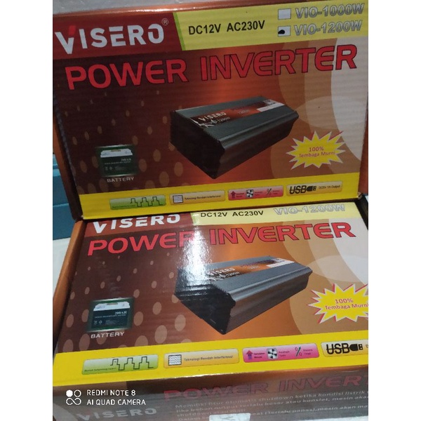 Jual POWER INVERTER MERK VISERO 1200W | Shopee Indonesia