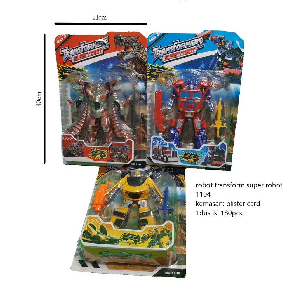 Jual mainan anak cowok laki robot transformer mobil jadi robot 1104 ...