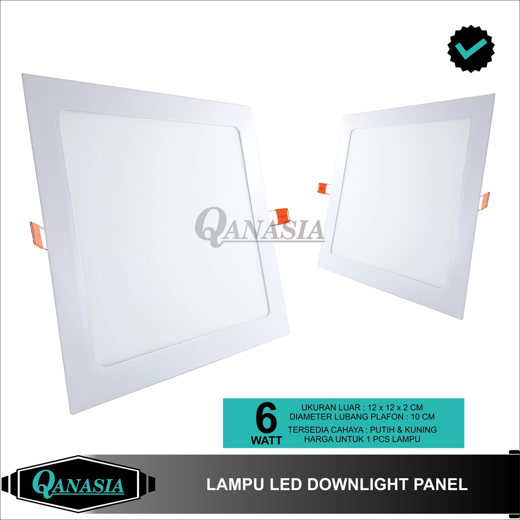 Jual Lampu Downlight LED Inbow Downlight Panel LED Inbow Kotak 6 Watt ...
