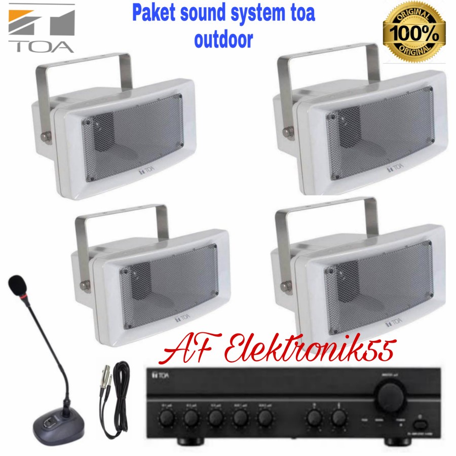 Jual Paket Sound System Toa 4 Horn Speaker Outdoor | Shopee Indonesia