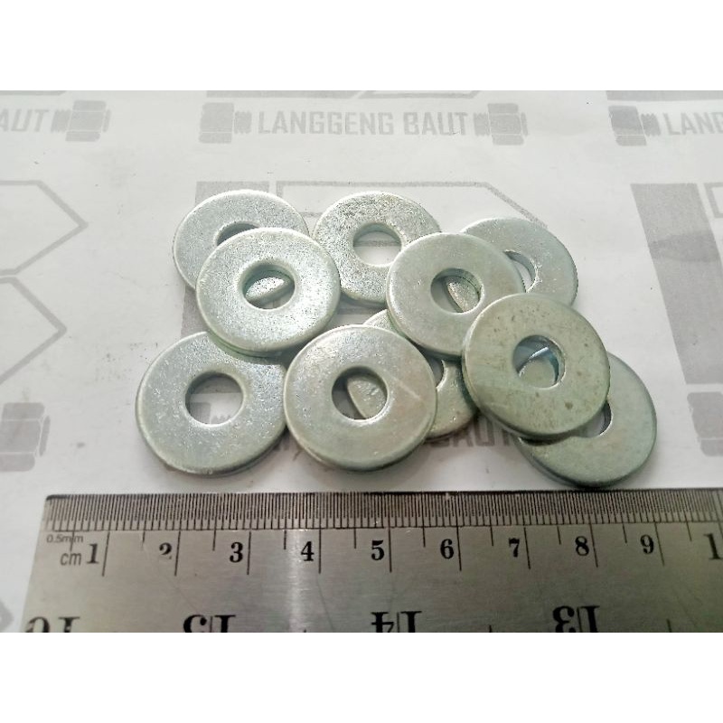 Jual 10Pcs Ring Plat M8 Lebar 23mm Tebal / Washer Plate M8x23 Tebal ...